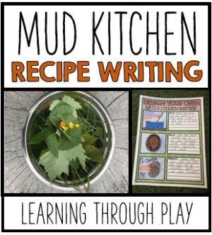 Outdoor Learning - Mud Kitchen Recipe Writing - Creative Classroom Core