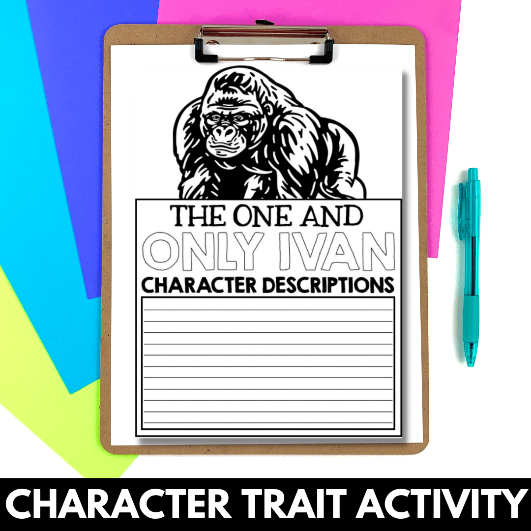 The One And Only Ivan Novel Study- Free Activities - Creative Classroom ...