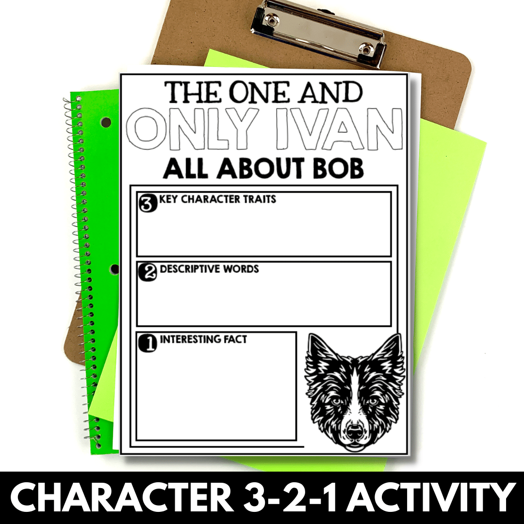 The One And Only Ivan Novel Study- Free Activities - Creative Classroom ...