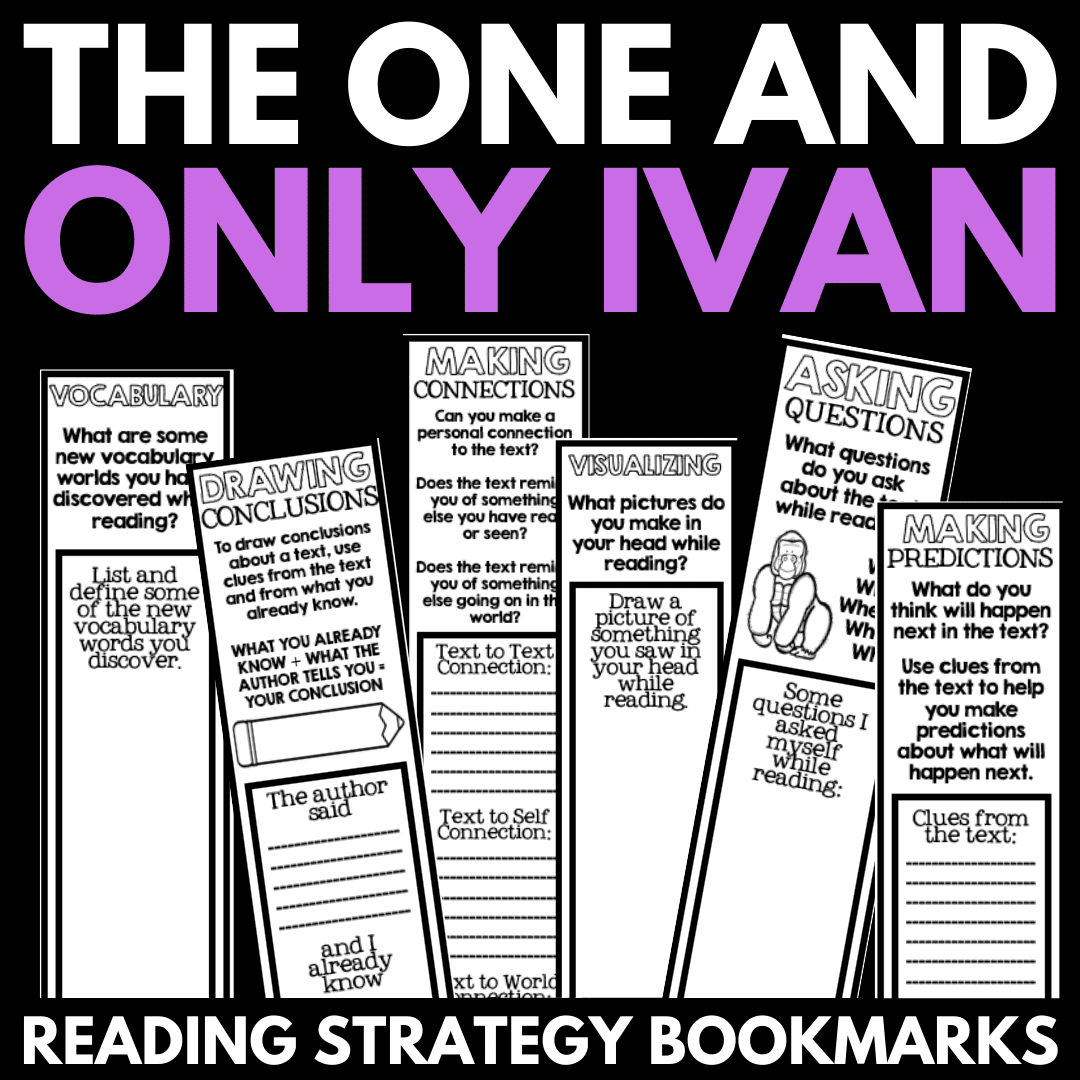 The One And Only Ivan Novel Study- Free Activities - Creative Classroom ...