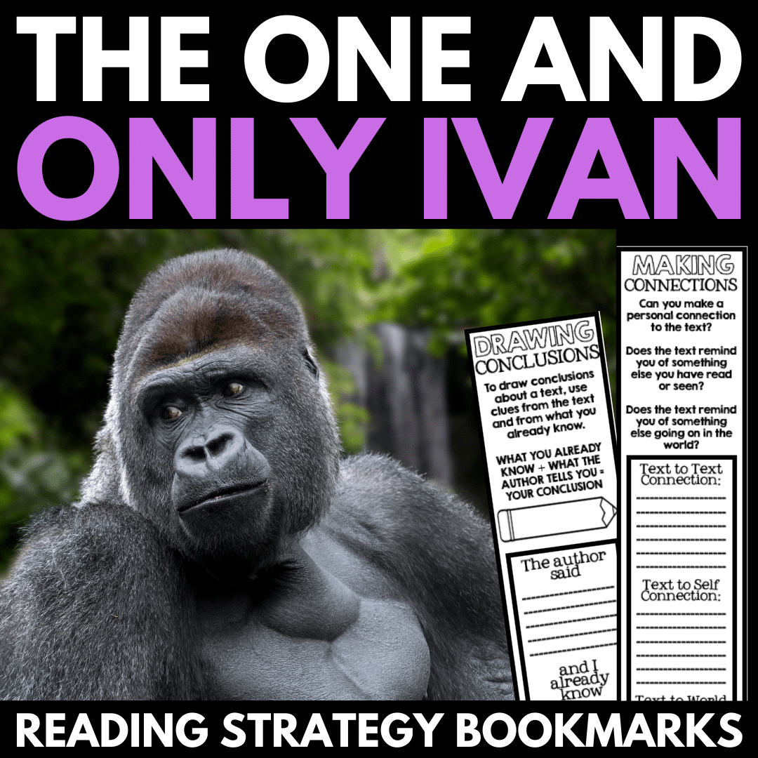 The One And Only Ivan Novel Study- Free Activities - Creative Classroom ...