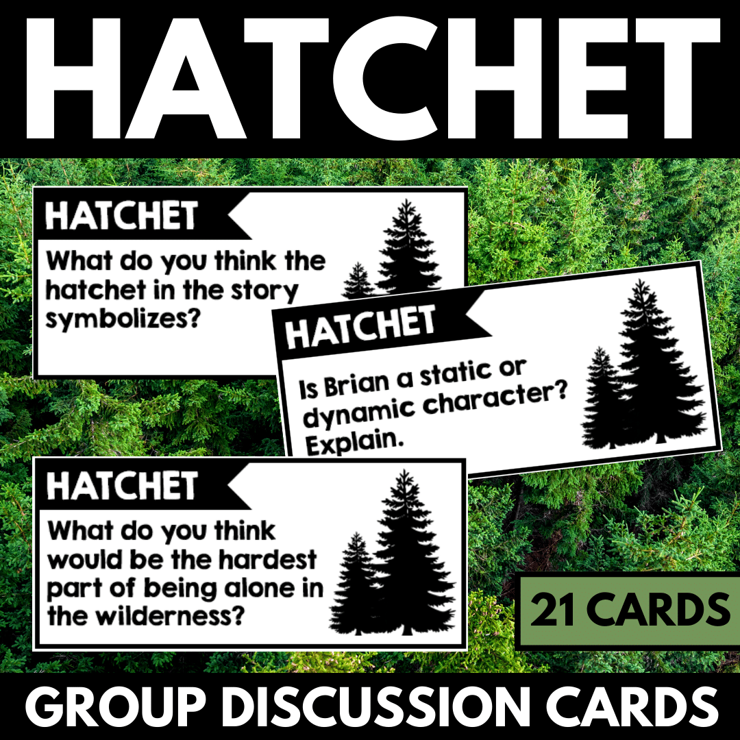 Hatchet Novel Study Activities -Character Analysis - Creative Classroom ...