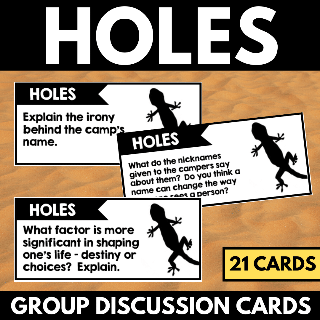 Holes Novel Study Activities for Upper Elementary - Creative Classroom Core