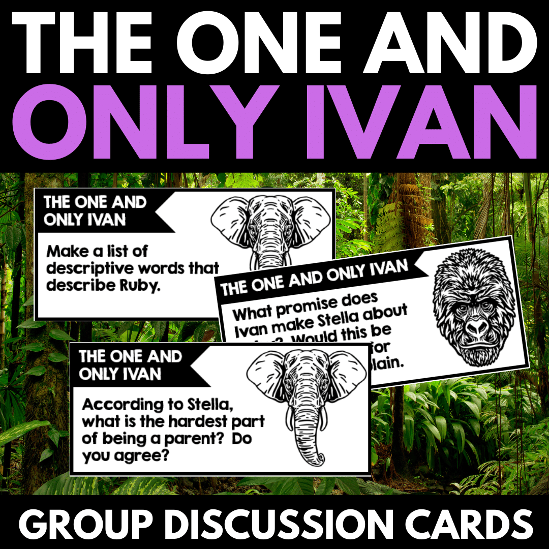 The One And Only Ivan Novel Study- Free Activities - Creative Classroom ...