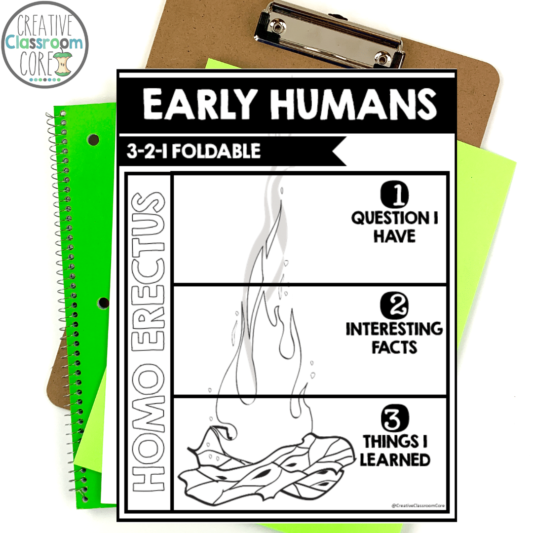 Prehistory Unit for Middle School - 5 engaging Activities - Creative ...