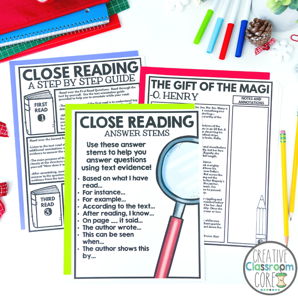 Holiday Short Stories for Middle School - Creative Classroom Core