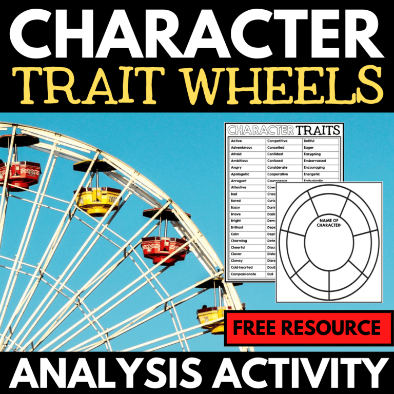 Character Analysis Activities for Middle School - Creative Classroom Core