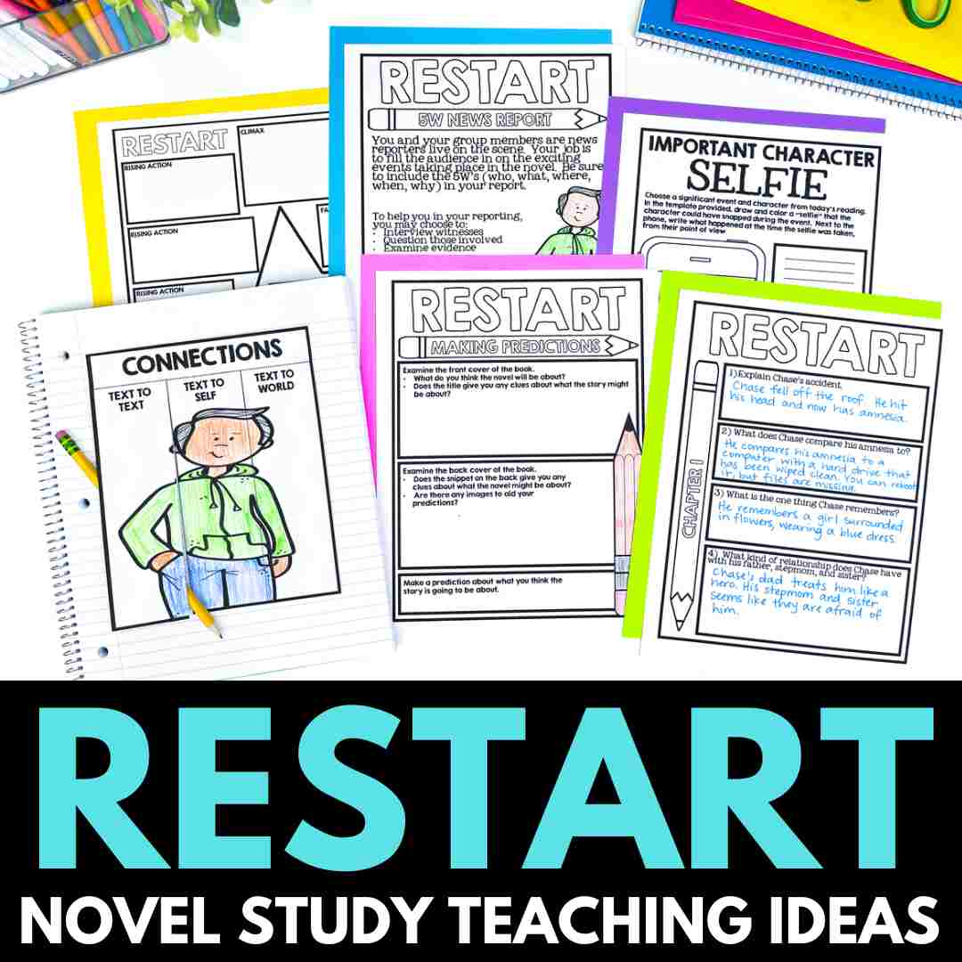 Restart Novel Study Ideas - Creative Classroom Core Restart Novel Study Ideas - Creative Classroom Core