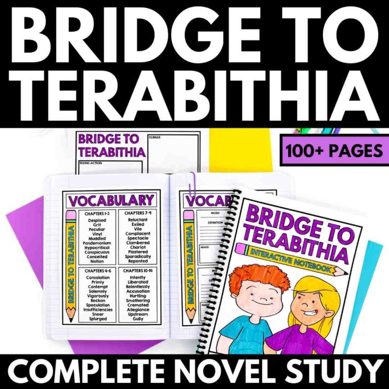 Teaching Characterization with A Bridge to Terabithia Novel Study ...