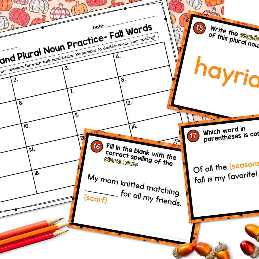 6 ELA Activities for October - Creative Classroom Core