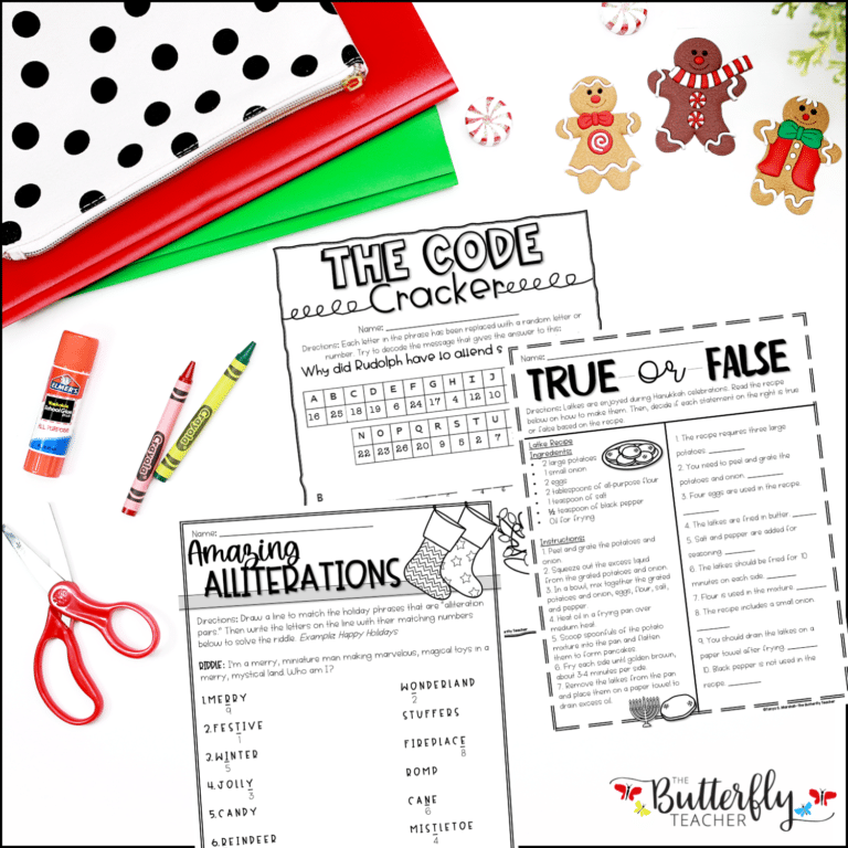 Christmas Worksheets - Creative Classroom Core