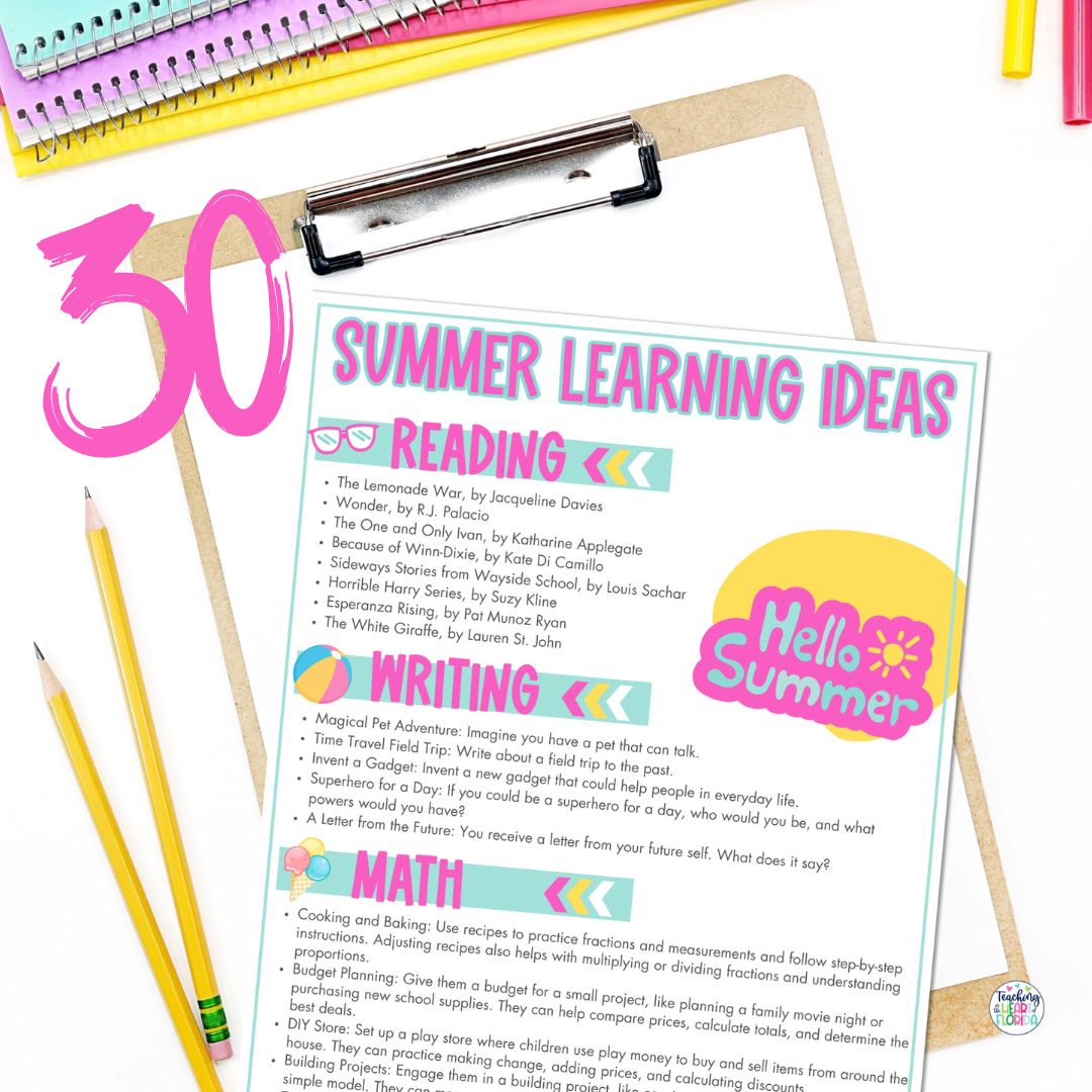 5 Tips for Beating the Summer Slump - Creative Classroom Core