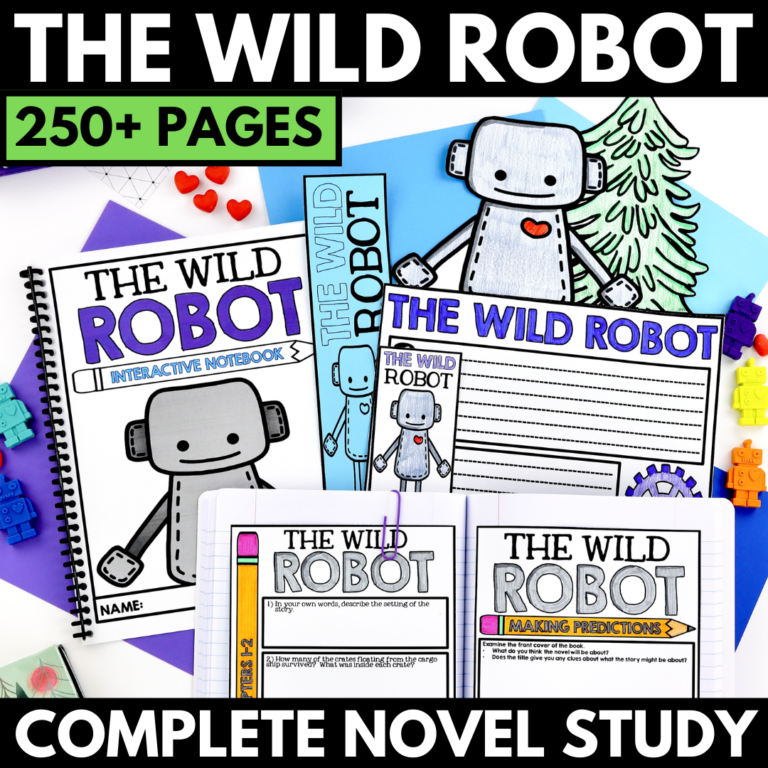 The Wild Robot Novel Study Ideas - Creative Classroom Core